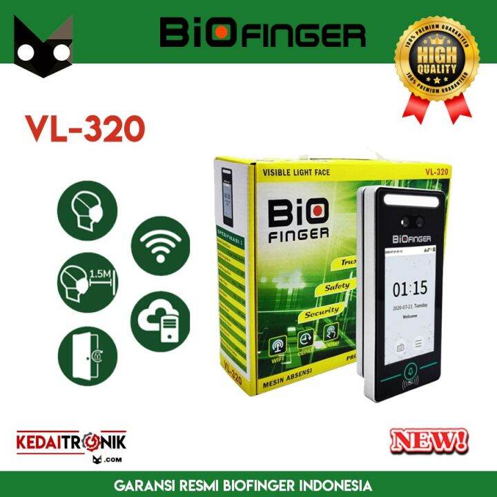 Mesin Absensi Wajah BioFinger VL-320 LAN Cloud Bio Finger VL320 ... Mesin Absensi Wajah BioFinger VL-320 LAN Cloud Bio Finger VL320 ...