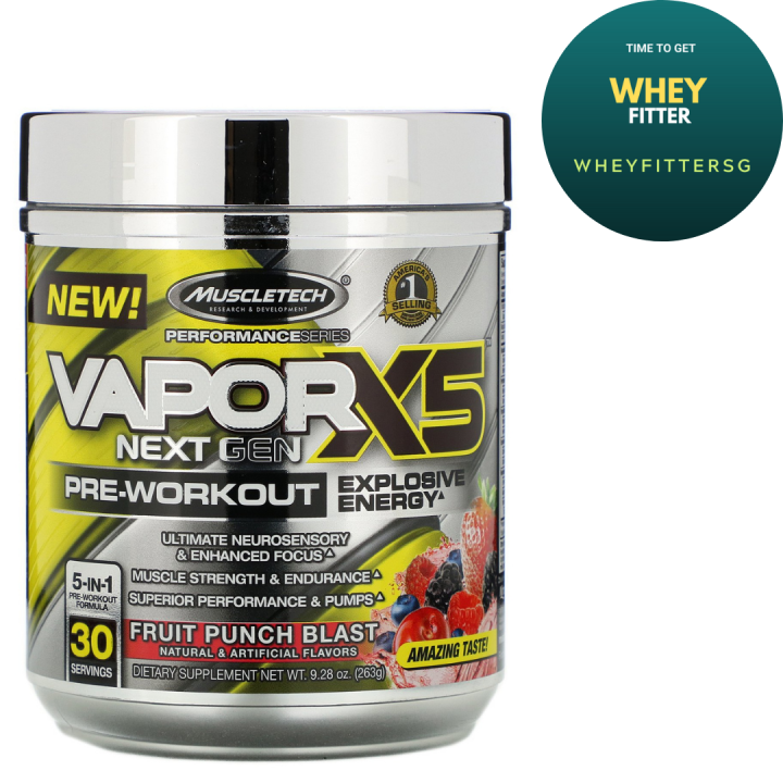 Muscletech Vaporx5 Pre workout 30s | Lazada Singapore