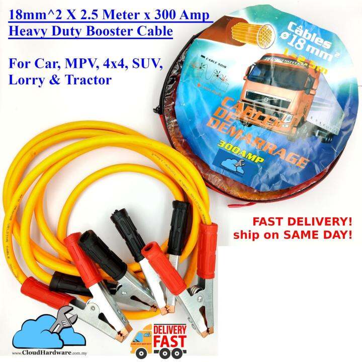 [sales ] 18mm 2 300amp X 2 5m Industrial Grade Battery Cable Booster