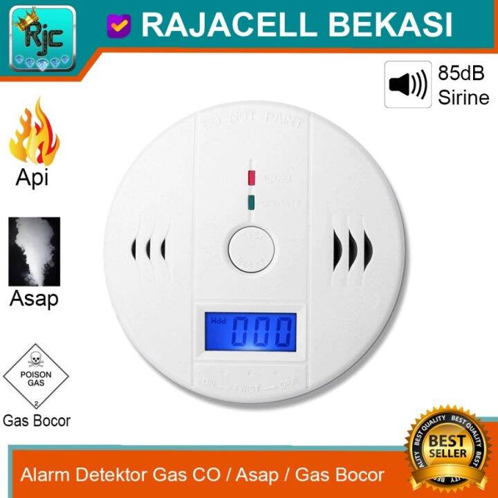 Sensor Alarm Gas CO CO2 Bisa mendeteksi Asap api dan Kebocoran Gas ...