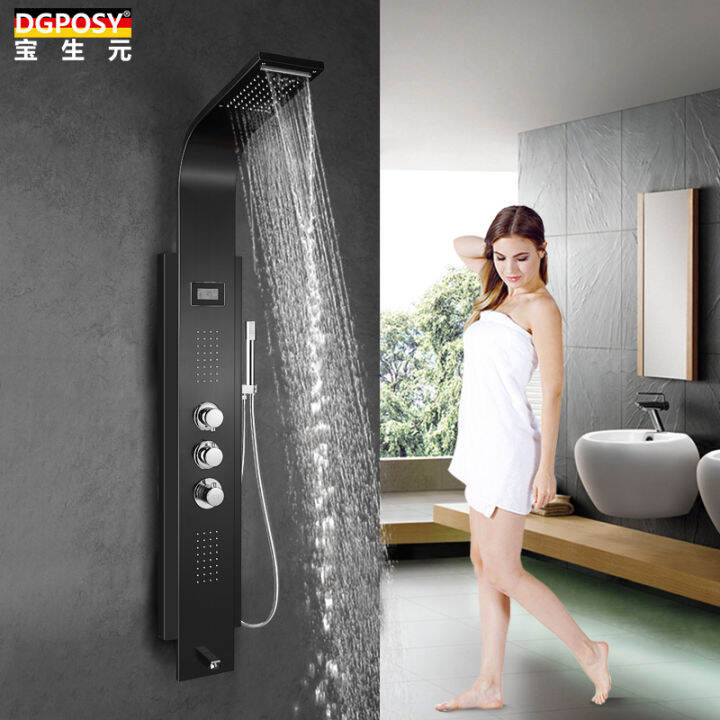 Stainless steel shower screen intelligent constant temperature surface ...