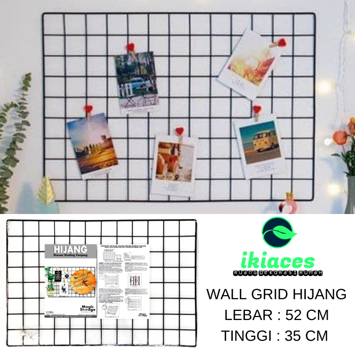 WALL GRID HIJANG WIRE GRID HIASAN DINDING JARING DINDING DEKORASI KAMAR ...