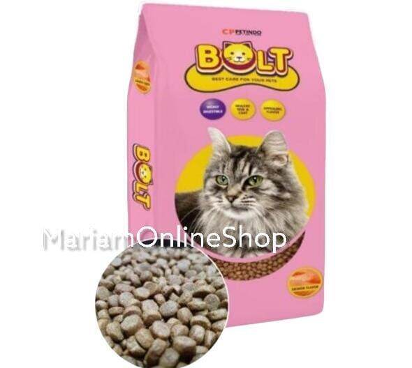 makanan kucing bolt salmon 1kg repack | Lazada Indonesia