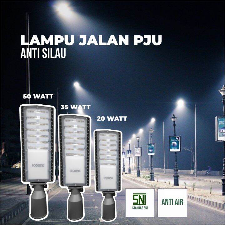 [BISA COD] - Lampu Jalan PJU LED ECOLINK / Lampu Penerangan Jalan Umum Sorot LED / Lampu Outdoor ...
