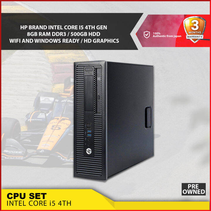 HP BRAND CPU SET / INTEL CORE i5 4TH GEN / 8GB RAM DDR3 / 500GB HDD ...