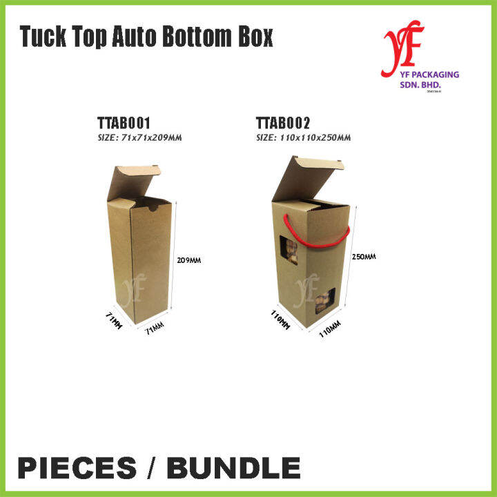 Tuck Top Auto Bottom Box With Handle /Small and Big / 1PC | Lazada