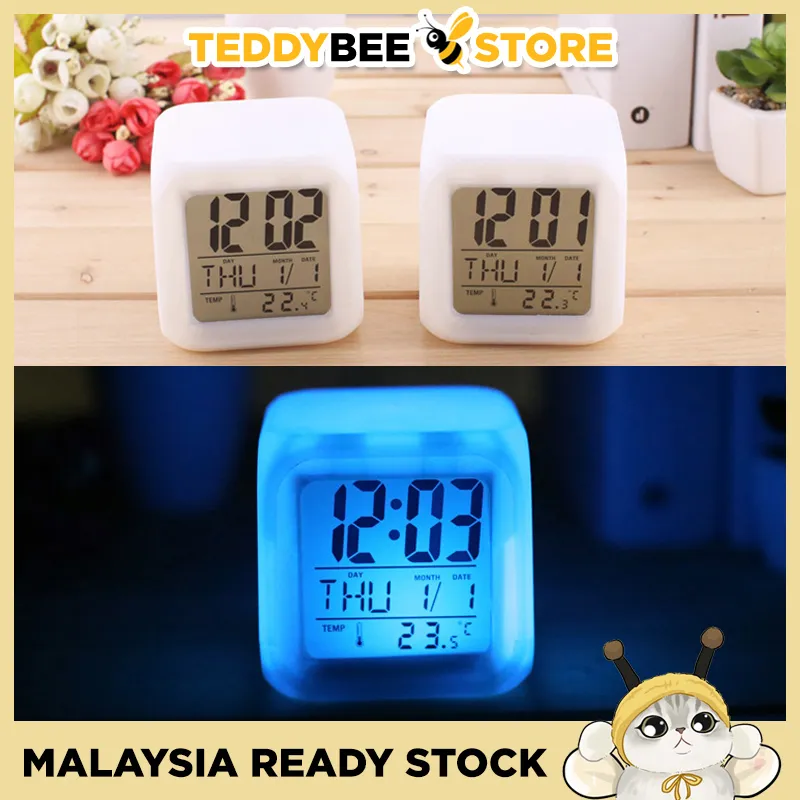 Led 7 Color Changing Alarm Clock 2021高い素材