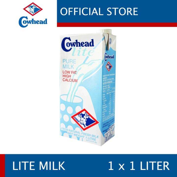 Cowhead Lite Milk 1L x 1 [Fresh Milk - UHT Milk] | Lazada PH