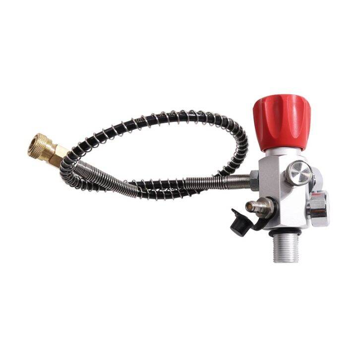 M18X1.5 PCP Tank Dual Gauge Charging Valve Air Filling Station Refill ...