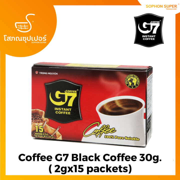 G7 กาแฟ เวียดนาม Black Coffee 30g ( 2gx15 packets) | Lazada.co.th