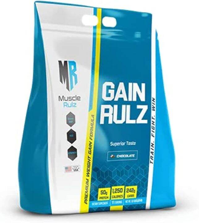 MUSCLE RULZ GAIN RULZ MASS GAINER 8 LBS PREMIUM WEIGHT GAIN FORMULA ...