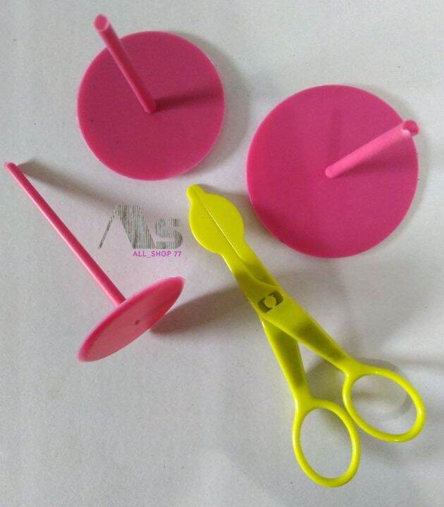 GUNTING MAWAR PLASTIK DAN PAKU MAWAR PLASTIK ISI 3 PCS UKURAN BERBEDA ...