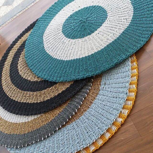 karpet anyaman seagrass / rug ukuran 120 100 80 50 cm / tikar bulat ...