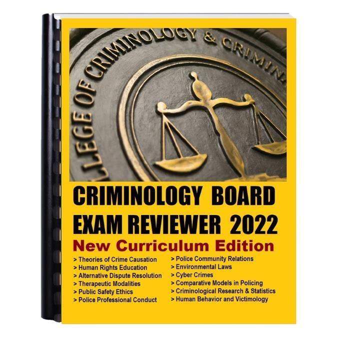【HOT】 Criminology Board Exam Reviewer 2022 New Curriculum Edition (Specialized Areas) | Lazada PH