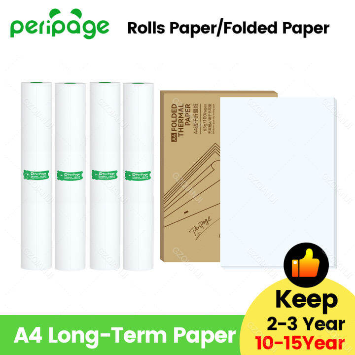 PeriPage A40 Versatile Printer Paper Thermal Printer Compatible with ...