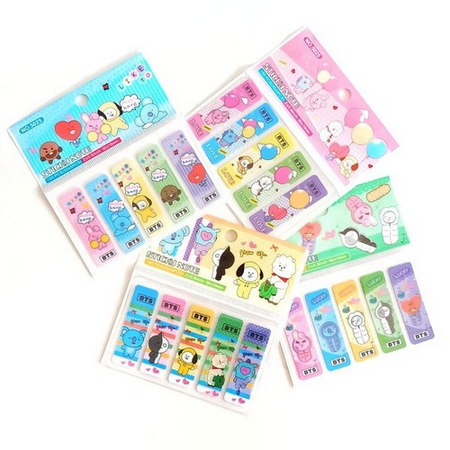 SATU PAD ( 5 KARAKTER x 20 LEMBAR ) Sticky Notes Pembatas Plastik ...