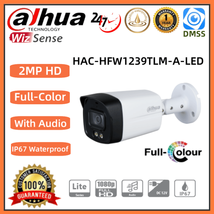 Dahua 2MP/5MP HD Full-color Bullet CCTV Camera Outdoor Wired ...