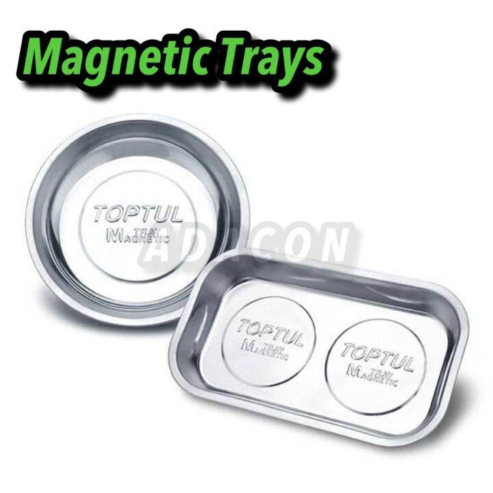 Magnetic Tool Trays Magnetic parts tray Rectangle and Round | Lazada PH