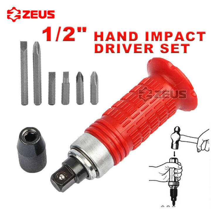 7Pcs Manual Reversible Impact Drive Screw Driver Screwdriver Set Bit ...