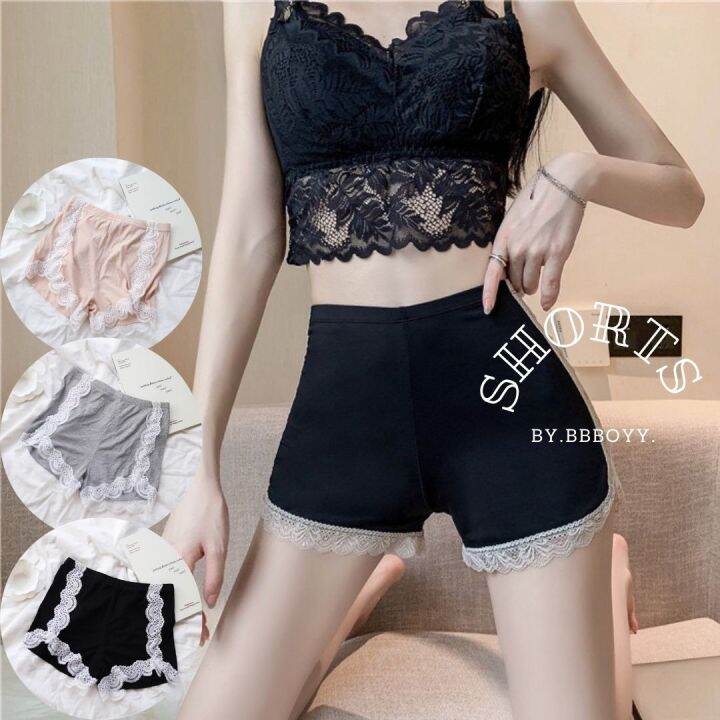 [ส่งเร็วพิเศษ!] BBboyy PX Link 1 🌙กางเกงขาสั้น ลายลูกไม้ สุดเซ็กซี่ หลากสี กาเกงใส่นอน กางเกงซับ ...
