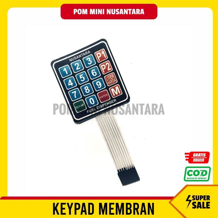 Pom Mini Nusantara - Keypad Tombol Membran Pertamini Digital Custom ...