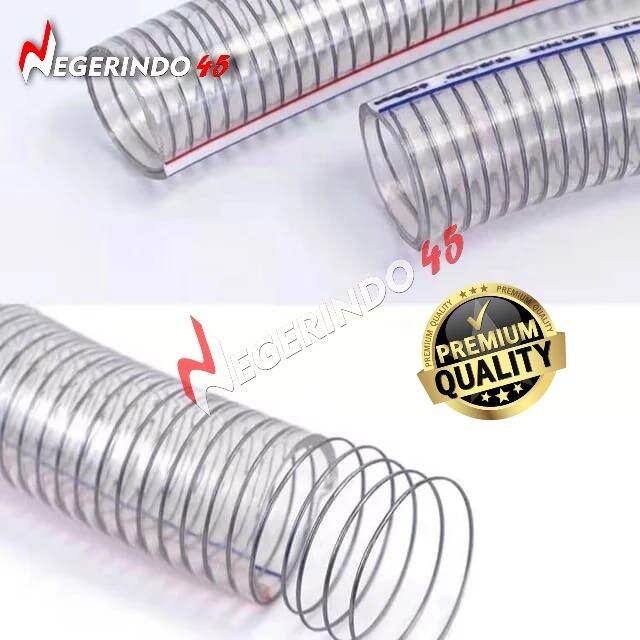 SELANG KAWAT 3/8 1/2 5/8 3/4 1 INCH / PVC SPRING HOSE ( PER ROLL ...