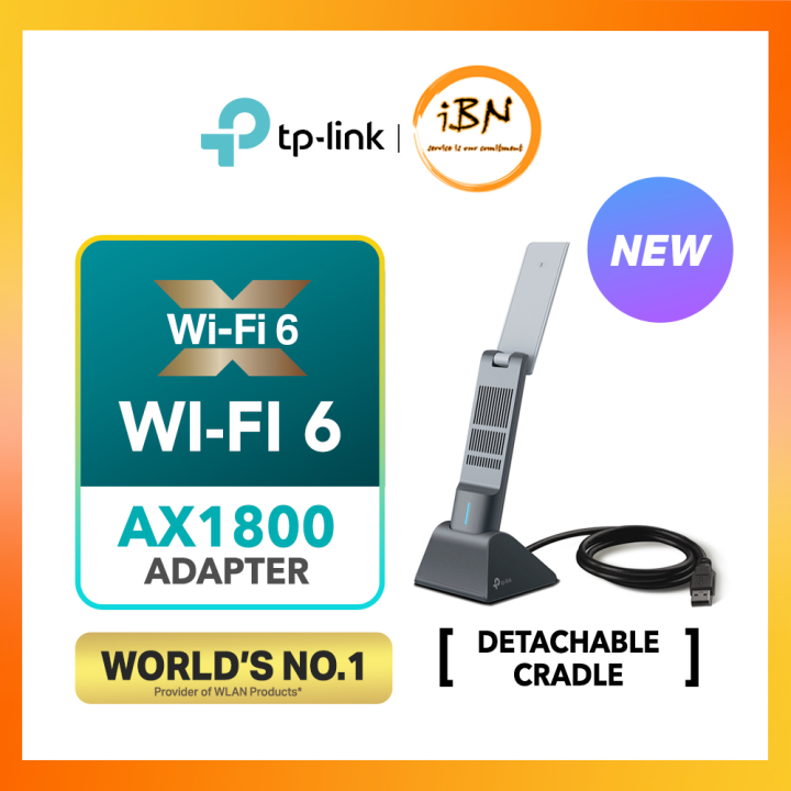 TP-LINK AX1800 High Gain Dual Band Fast WiFi 6 USB 3.0 Wireless Adapter ...