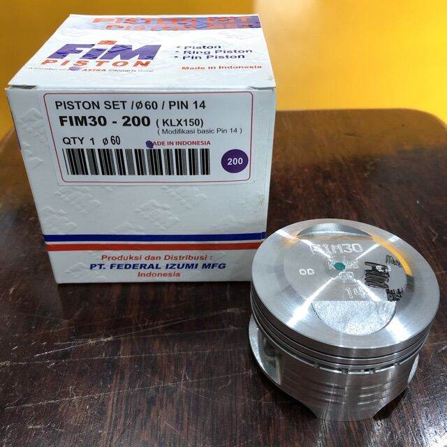 Piston FIM Kawasaki KLX150 Pin14 FIM30 | Lazada Indonesia