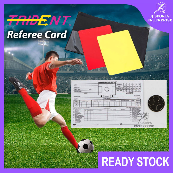 Trident Referee Card Wallet Soccer Football Referee Red Yellow Card ...