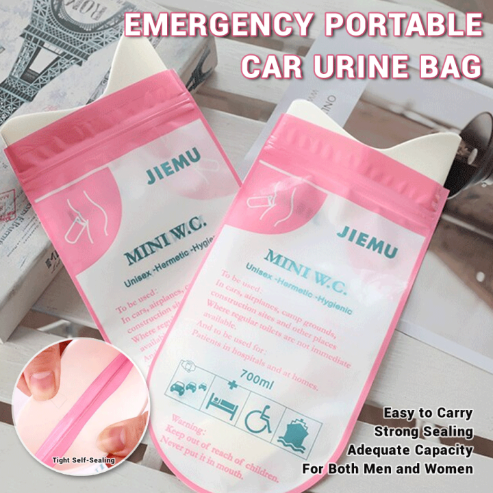 Emergency Portable Urine Bag Unisex Mini Toilet Camping Disposable ...