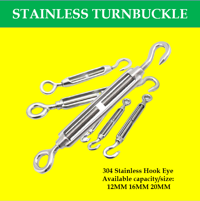 MAGO M8 M10 M12 M16 M20 304 Stainless Steel and Galvanized Turnbuckle ...