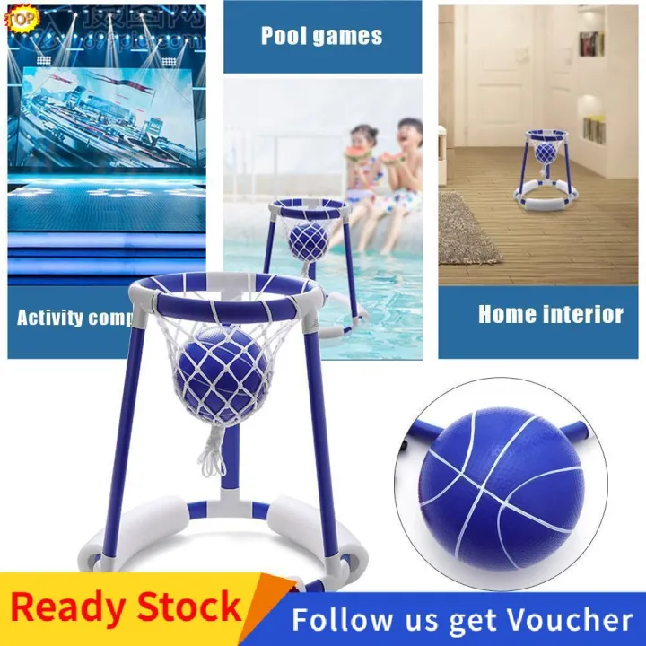 Pool Toys Pool Basketball Hoop Set Floating Water Basketball Game for ...