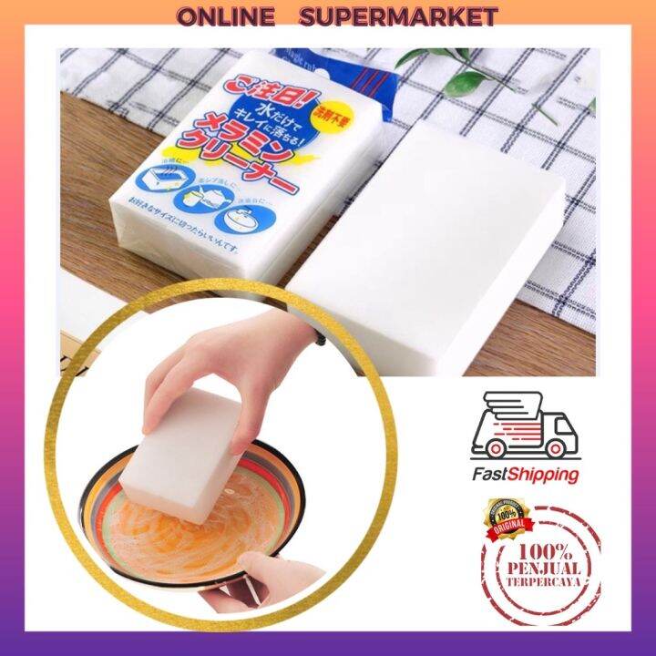 Magic Sponge Span Cuci Bersih Dapur & Kasut Magic Sponge Clean Wipe ...
