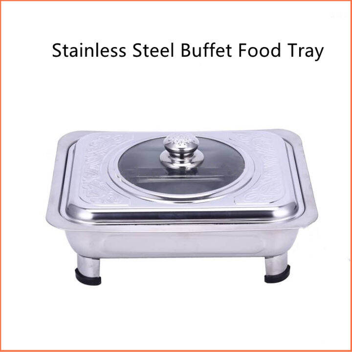 Buffet Tray Stainless Steel Catering Food Tray Food Pan Serving Tray ...