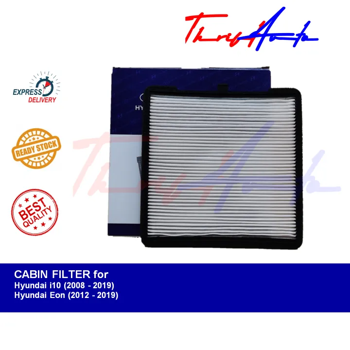 AC Cabin Filter for Hyundai i10 (2008 - 2019) and Hyundai Eon (2012 ...