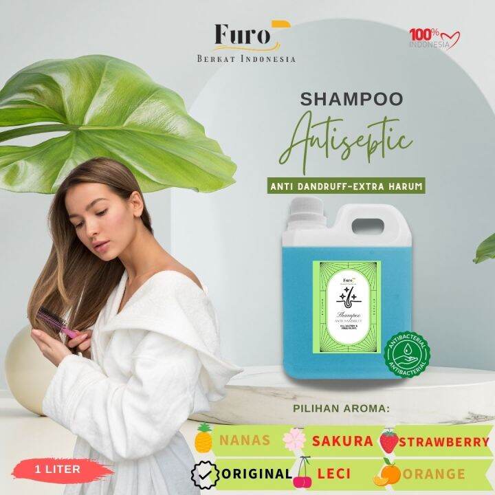 Shampoo Rambut Anti Ketombe Kemasan 1 Liter - Aneka Aroma Wangi Segar ...