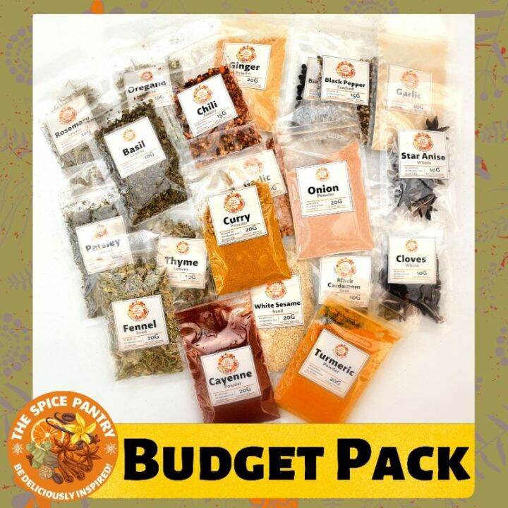 SPICES AND HERBS TIPID TRIAL PACKS (10 Grams to 20Grams) | Lazada PH
