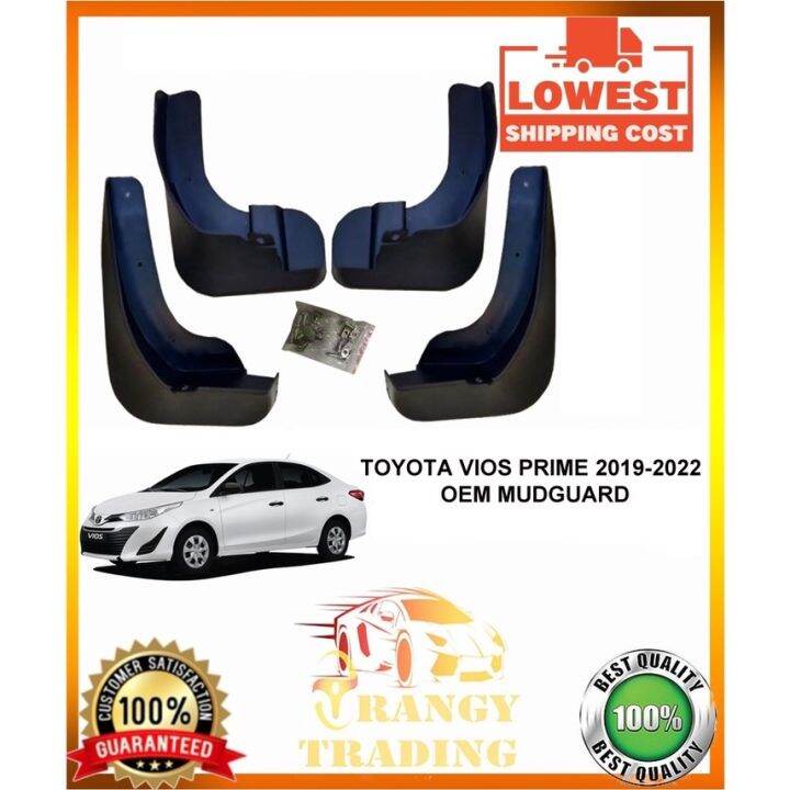 Toyota Vios 2019 to 2023 OEM Mud guard 2020 2021 2022 Mudguard auto ...