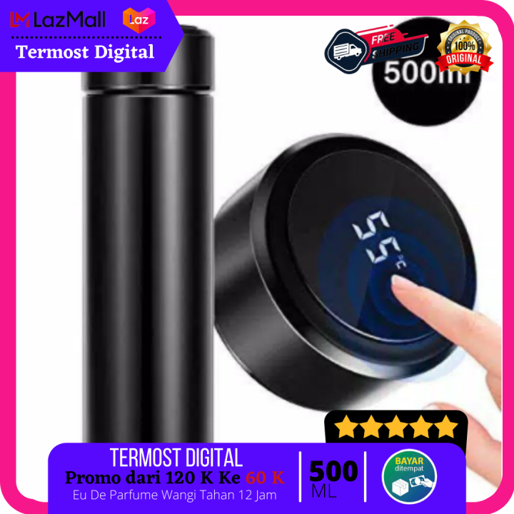 BEST SELLER!!! - Termos Air Panas Led Display Suhu Temperatur 500ML ...