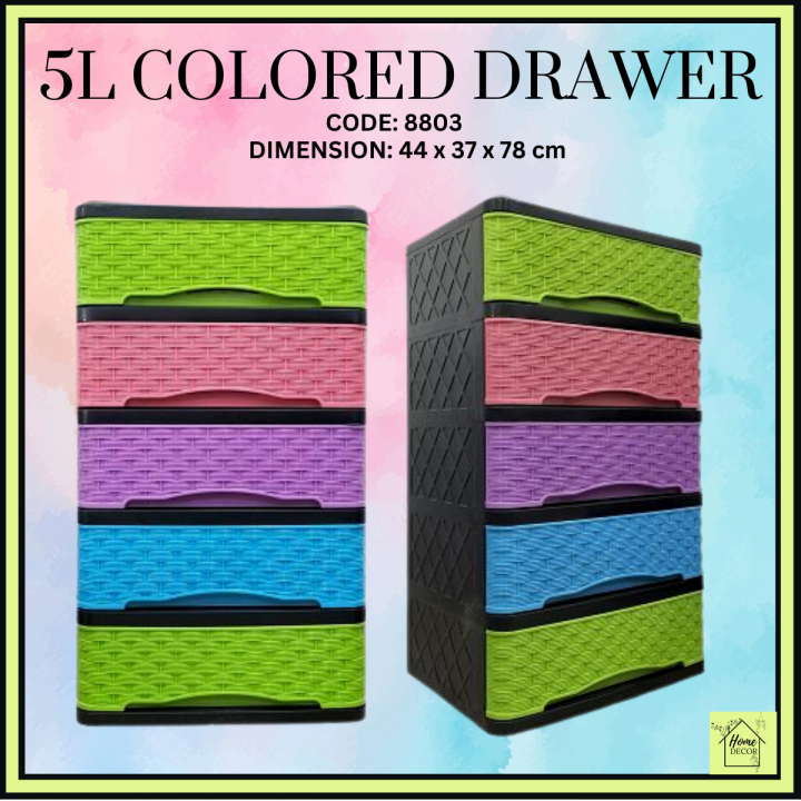 5 LAYER COLORED DRAWER / 5L DRAWER / CYK DRAWER / DRAWER | Lazada PH