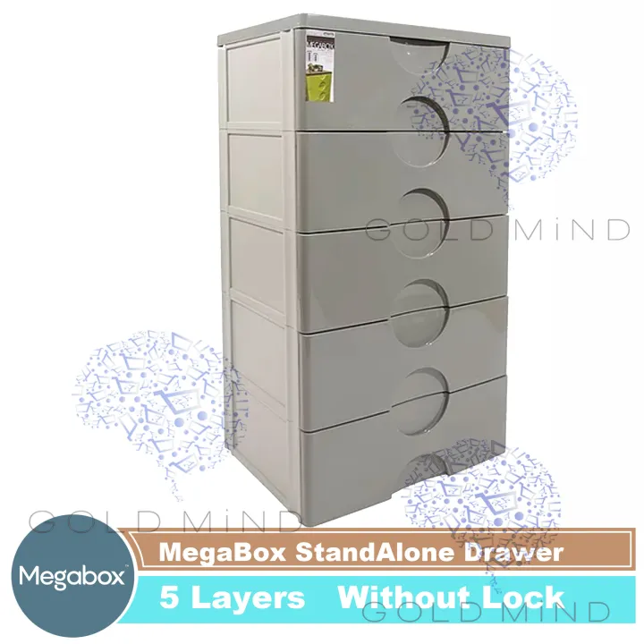 Megabox Stand Alone Drawer without Lock 5 Layer - Gold Mind Everyday ...