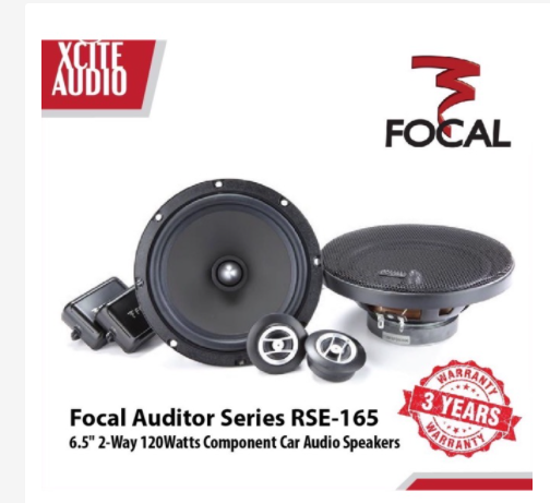 FOCAL AUDITOR SERIES RSE-165 6.5” 2 WAY 120 WATTS COMPONENT CAR AUDIO ...