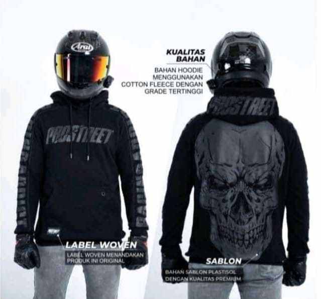 Jaket HOODIE PROSTREET BLVCK SKULL /BLACK SKULL SERIES LIMITED EDITION ...