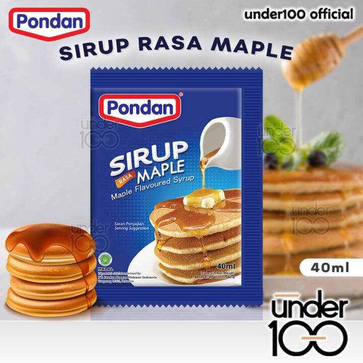 UNDER100 Sirup Rasa Maple 40ml Pondan | Maple Flavoured Syrup | Mapel ...