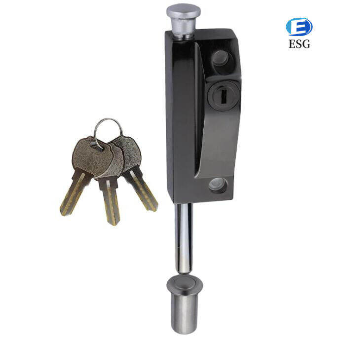 Spring Loaded Latch pin Black Heavy Duty Sliding Bolt Marine Grade ...