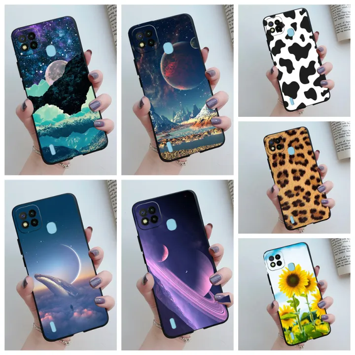 สำหรับ ITEL A57 Pro ITEL A57ซิลิโคนนุ่ม Luxury Space Planet รูปแบบวัว ...