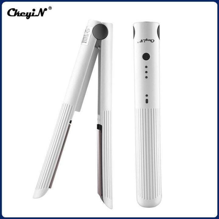 Ckeyin Rechargeable Hair Straightener Cordless Hair Straightening Iron ...