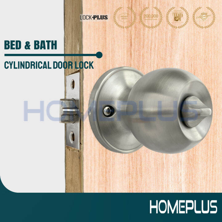 Privacy Rotate SS Tubular Knob Cylindrical Cylinder Door Lock Tombol ...