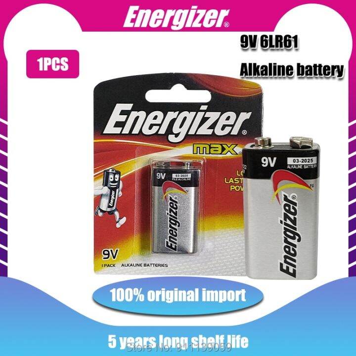 Original Energizer High Performance 9V 6F22 PPP3 6LR61 MN1604 Alkaline ...