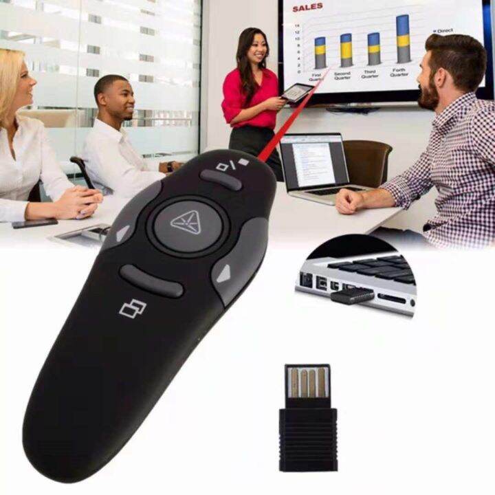 ☚JK 2.4GHz Wireless Presenter Remote Presentation USB Control PowerPoint PPT Clicker With AAA ...